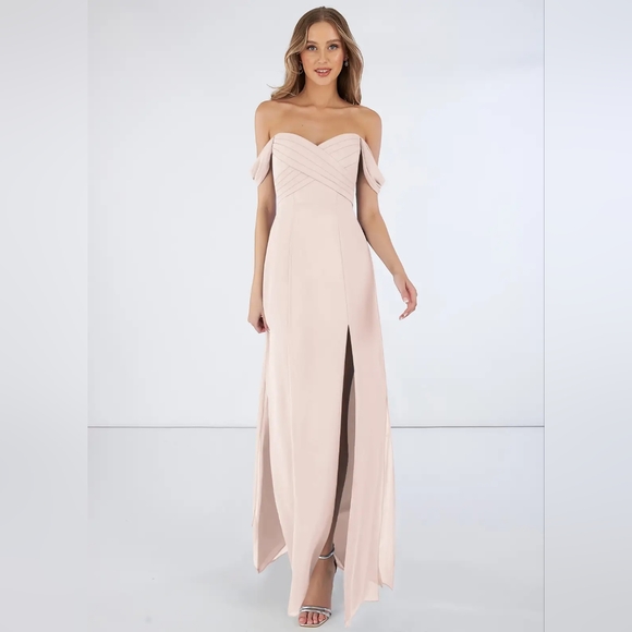 Azazie | Dresses | Azazie Joretta Bridesmaid Dress Rose Petal Size A2 ...